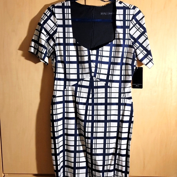 Zara | Dresses | New Listingzara Window Pane Dress | Poshmark